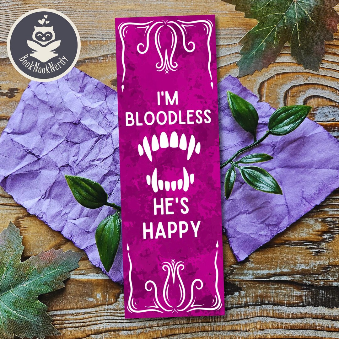 Vampire RPG Bookmark: "i'm Bloodless, He's Happy" - Horror Romance ...