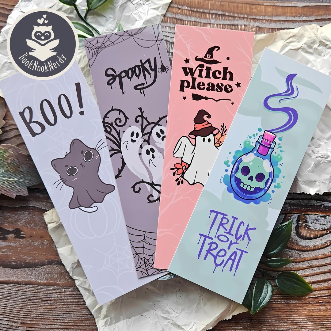 Spooky Cute Bookmark | Trick or Treat | Boo | Witch Please | Halloween ...