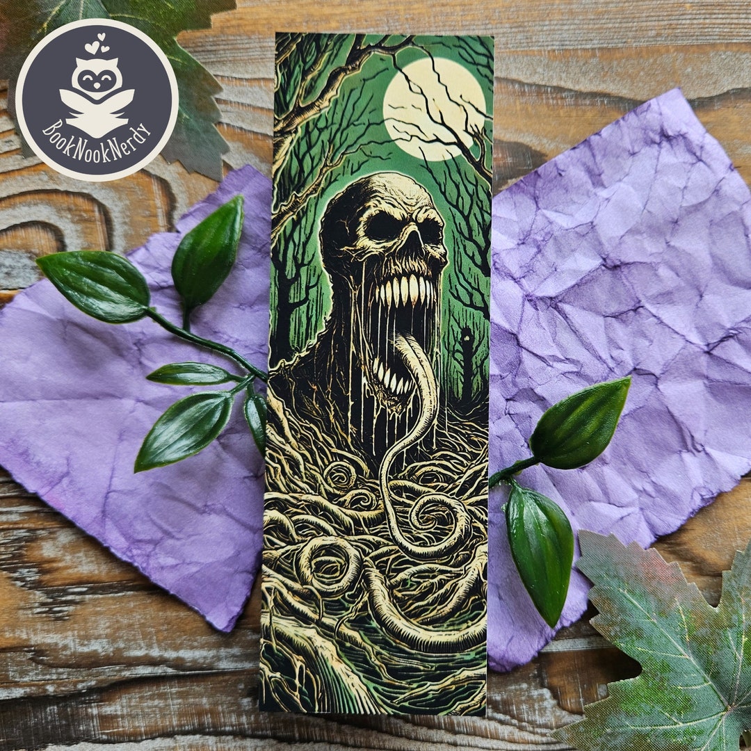 Nightmare Monster Skull Bookmark | Zombie Scary Teeth Tentacle Bookmark ...