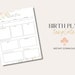 Editable Birth Plan Template | Printable Birth Plan | Labor and ...