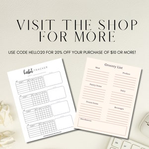 Editable Grocery List Printable Template, Grocery Planner, Food ...