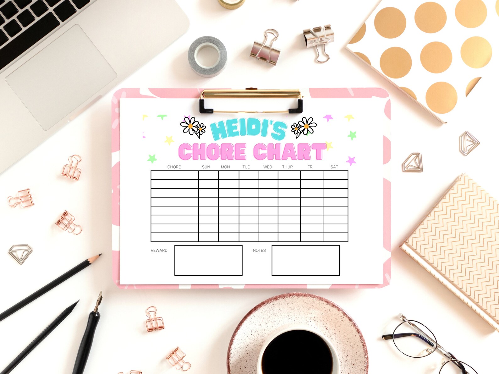 Chore Chart for Kids | Chore Chart Printable | Family Chore Chart ...