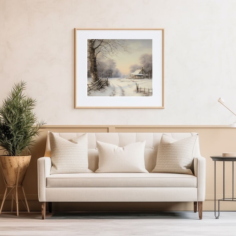 Winter Landscape Wall Décor Winter Print Winter Printable Winter Art ...