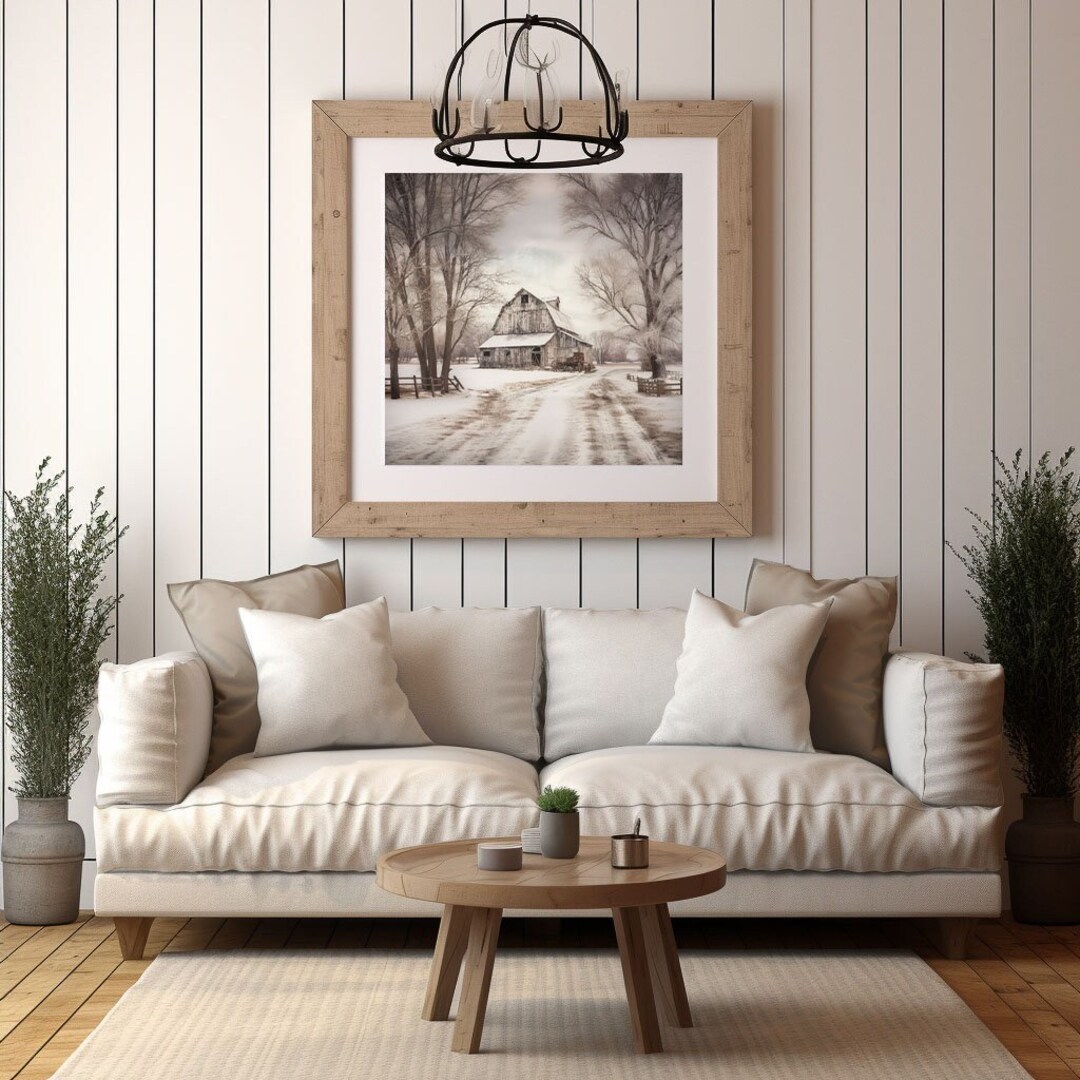 Rustic Barn Print Wall Décor Barn Print Farm Print Vintage Farm ...