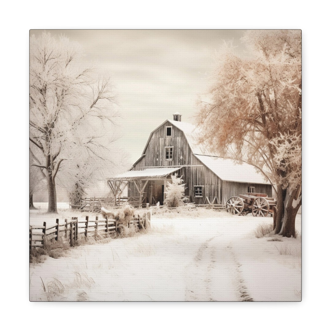Rustic Barn Print Wall Décor Barn Print Farm Print Vintage Farm ...