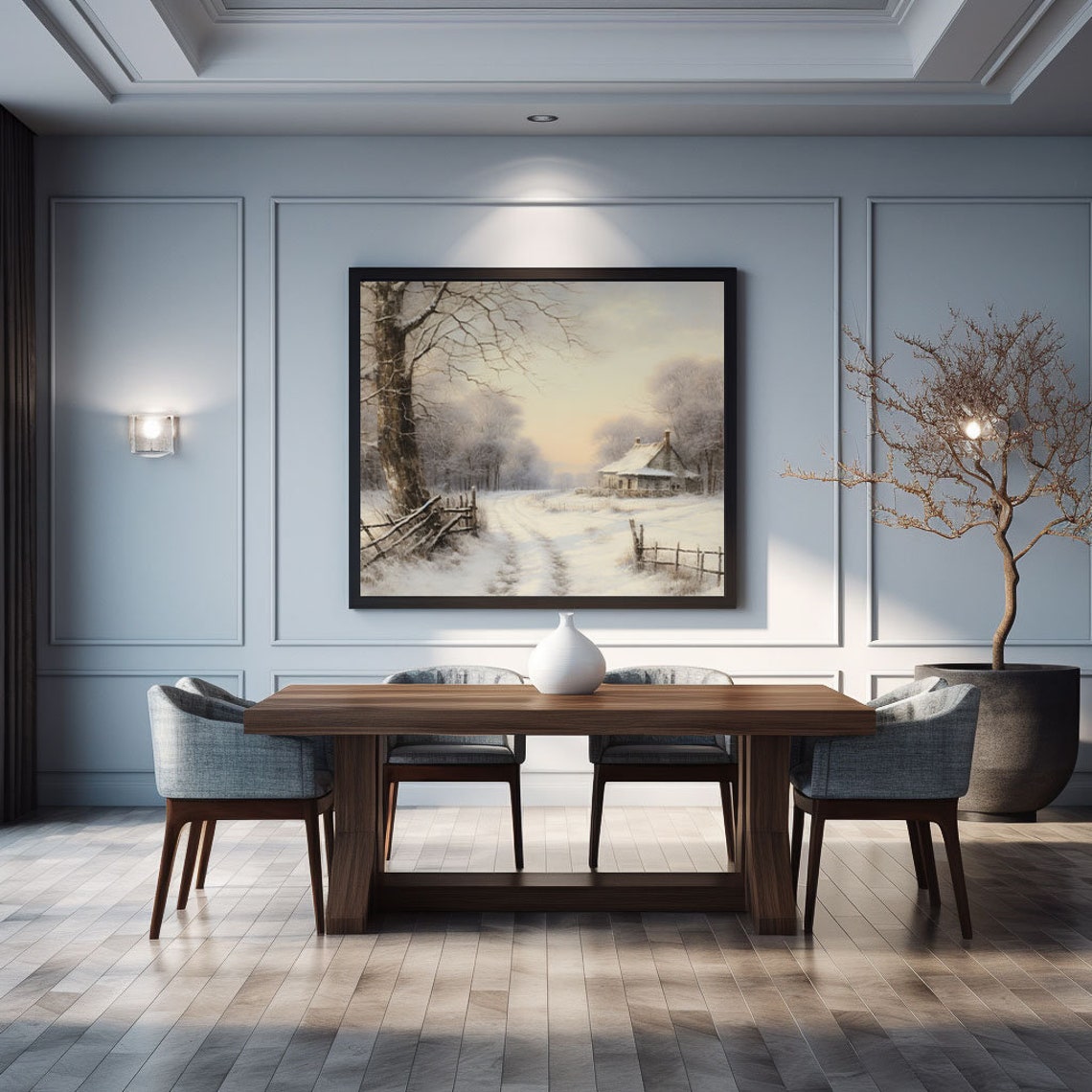 Winter Landscape Wall Décor Winter Print Winter Printable Winter Art ...