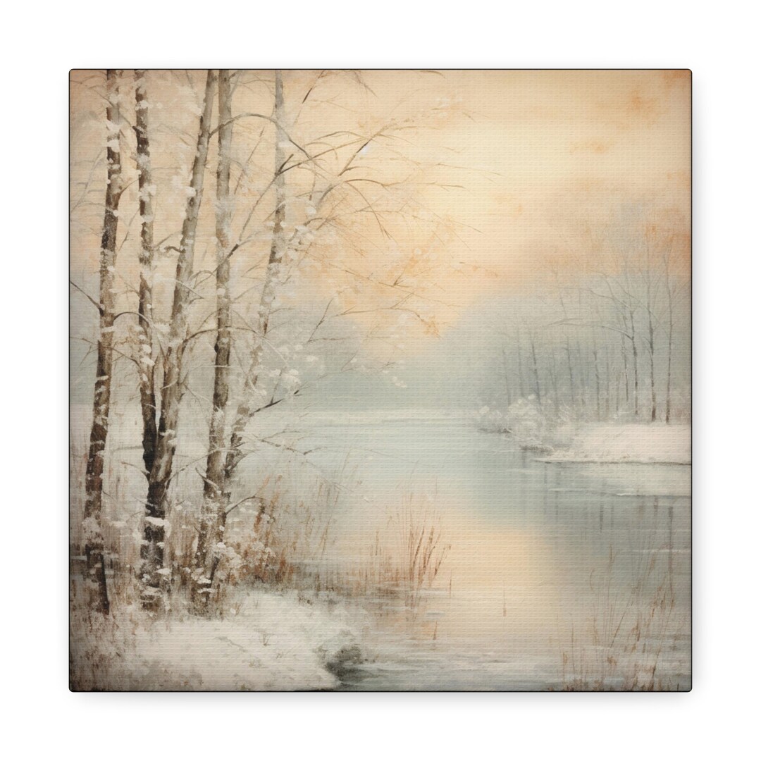 Winter Landscape Wall Décor Winter Print Winter Printable Winter Art ...