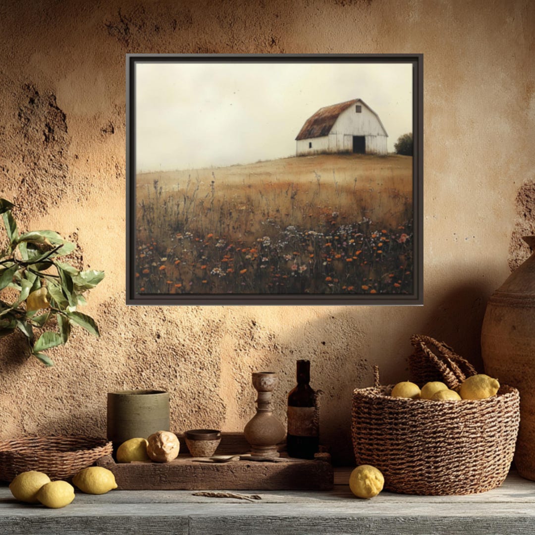 Rustic Barn Art Farmhouse Display Country Home Rural Decor Vintage ...