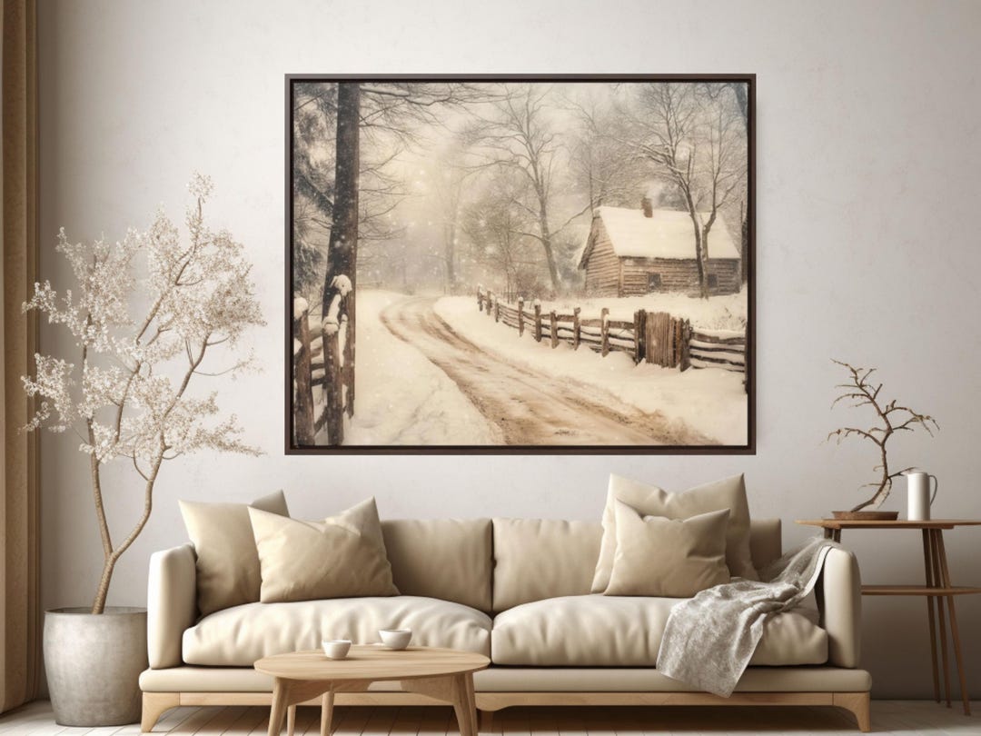 Modern Farmhouse Art Home Cabin Décor Farming Picture Weathered Barn ...