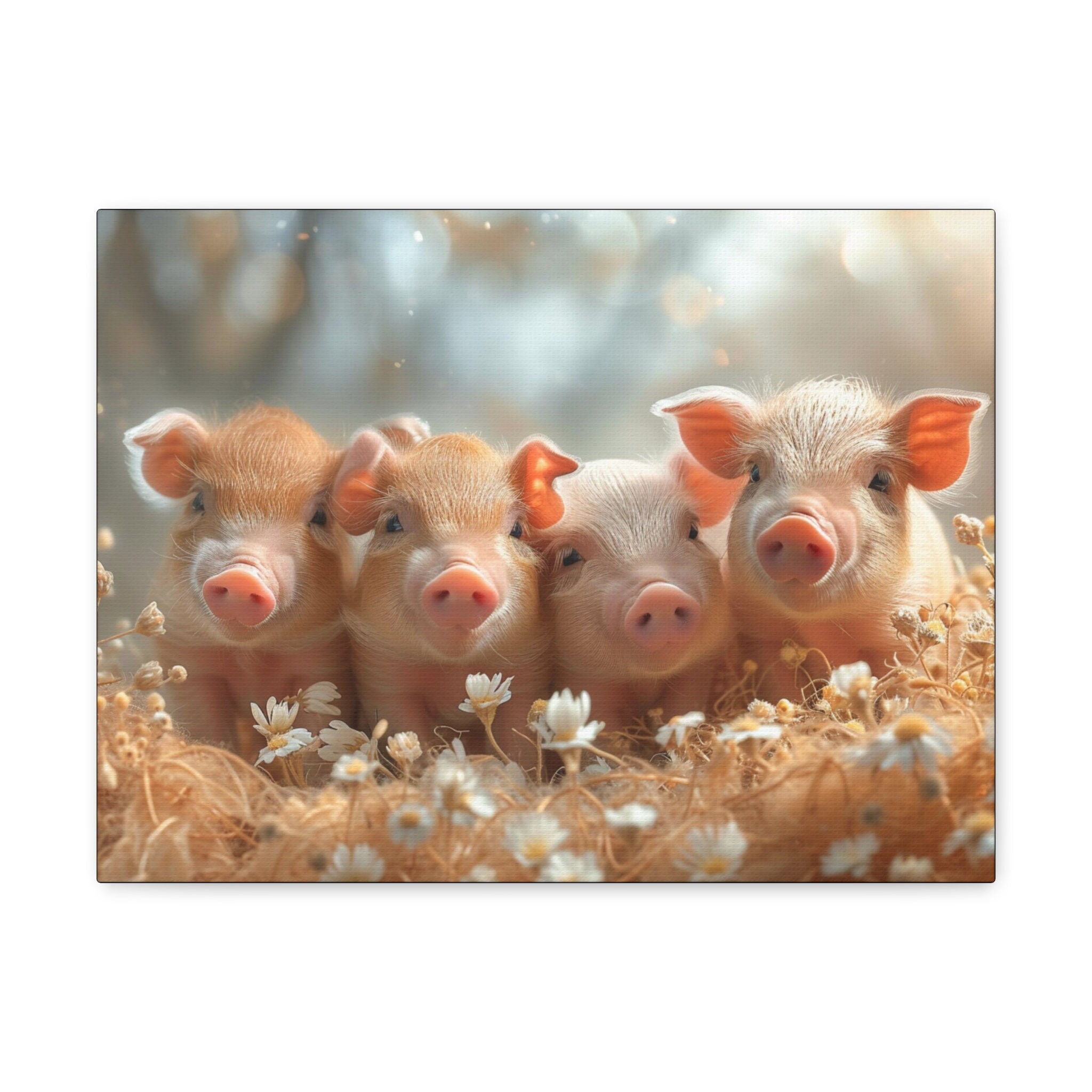 Baby Pigs Print Piglets Wall Décor Pink Piglets Print Piggies Art Baby ...