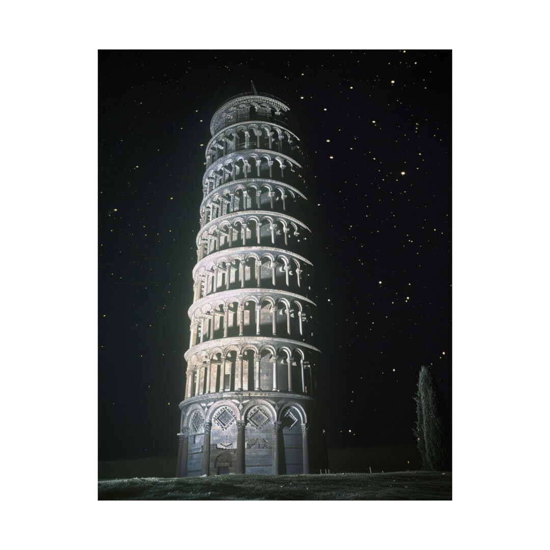 Leaning Tower of Pisa Travel Poster Leaning Tower of Pisa Travel Print ...