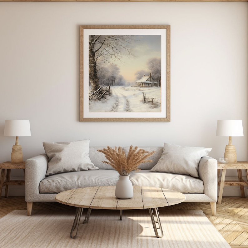 Winter Landscape Wall Décor Winter Print Winter Printable Winter Art ...