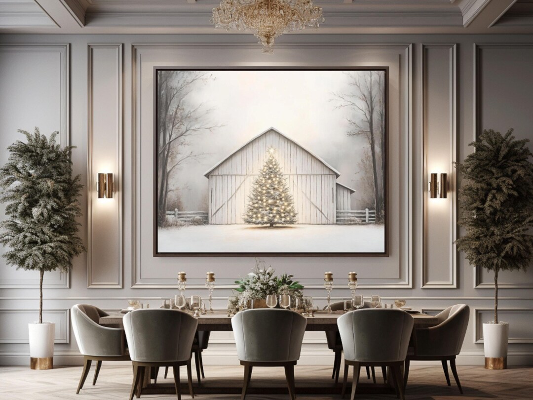 Modern Farmhouse Art Home Cabin Décor Farming Picture Weathered Barn ...