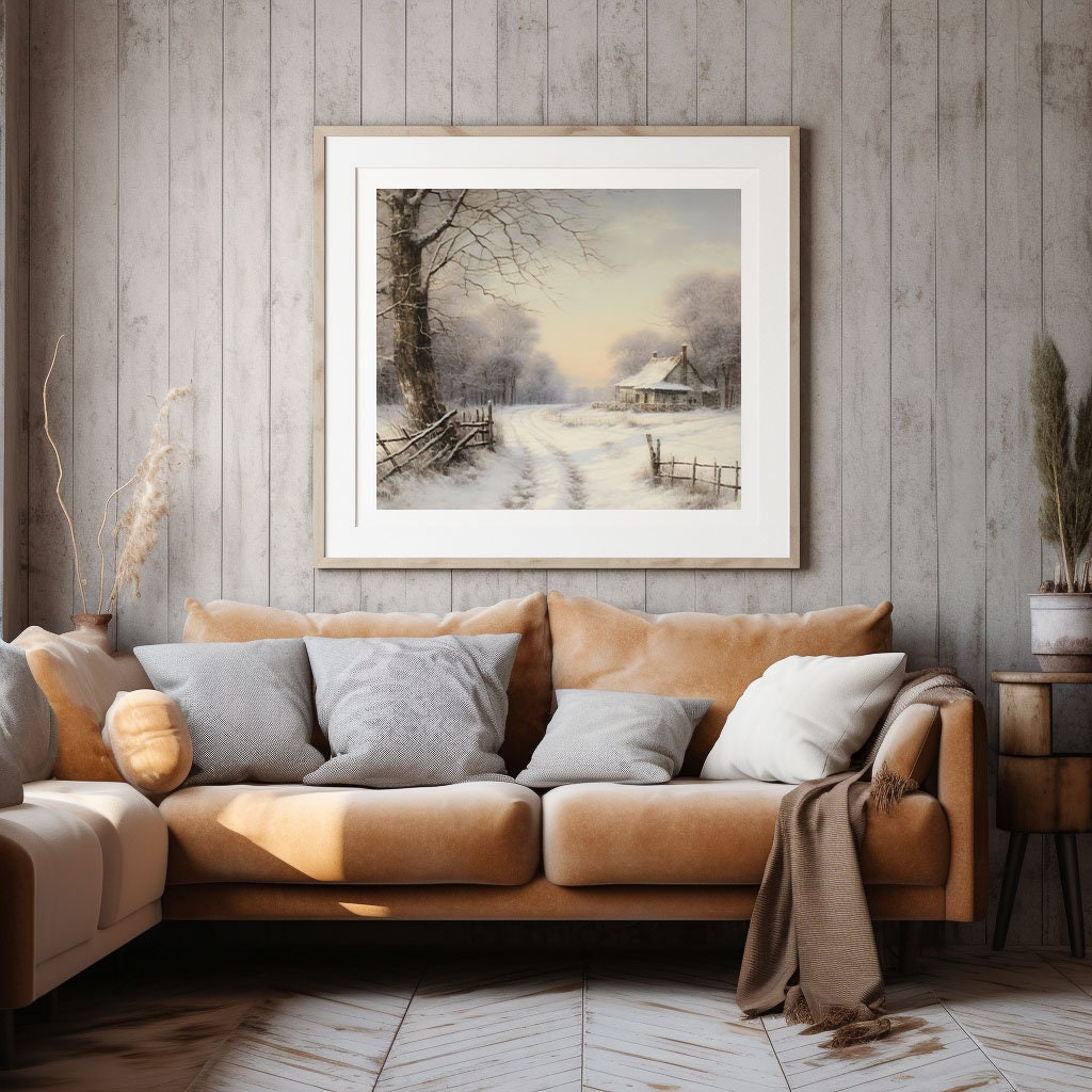 Winter Landscape Wall Décor Winter Print Winter Printable Winter Art ...