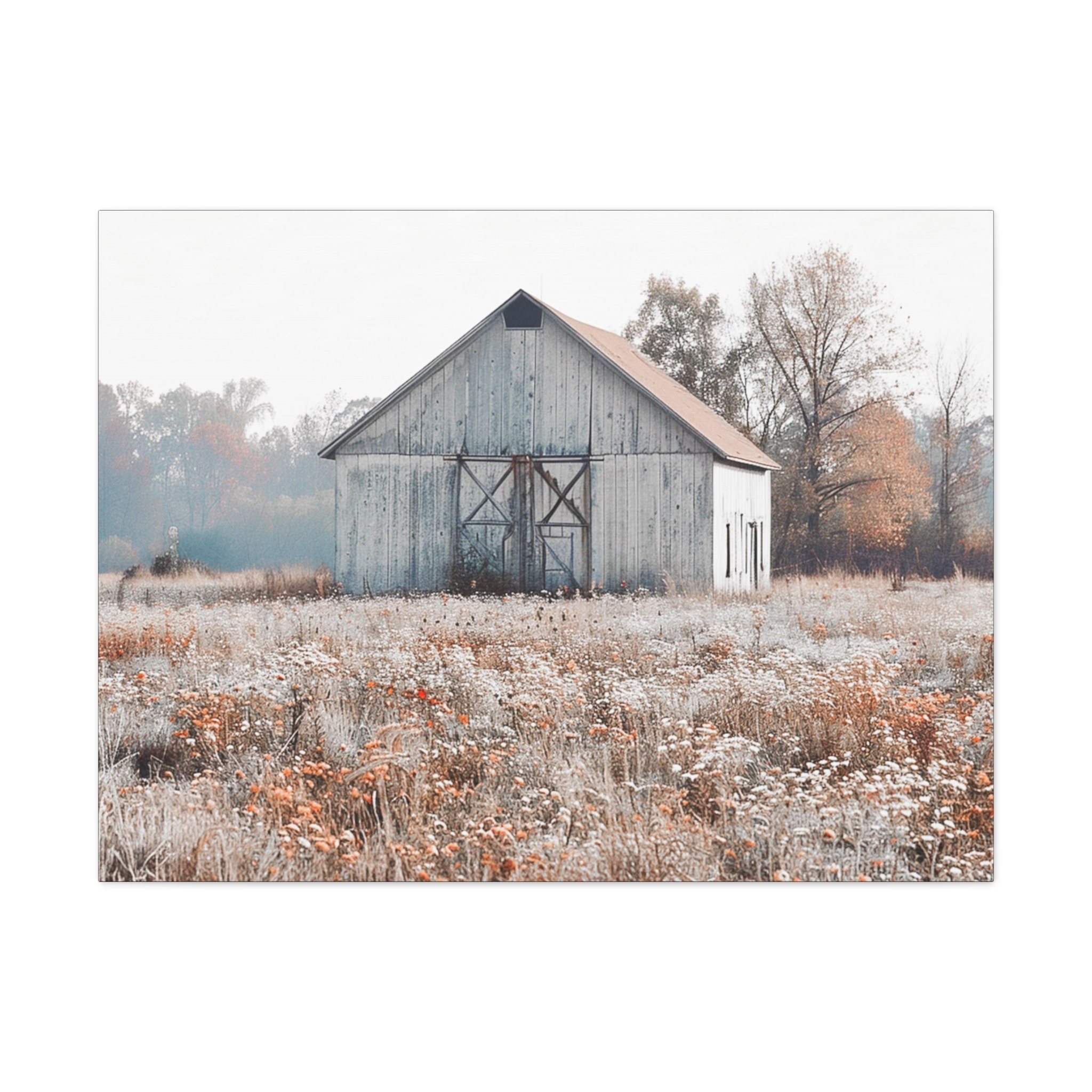 Modern Farmhouse Art Home Cabin Décor Farming Picture Weathered Barn ...