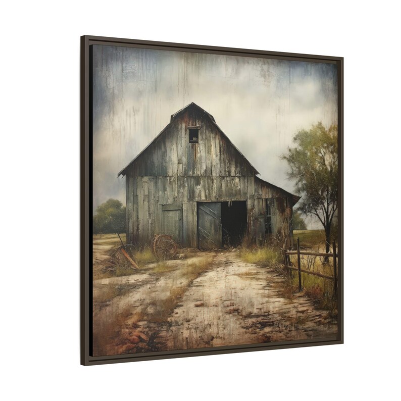 Rustic Barn Canvas Print: Vintage Farmhouse Wall Decor - Etsy