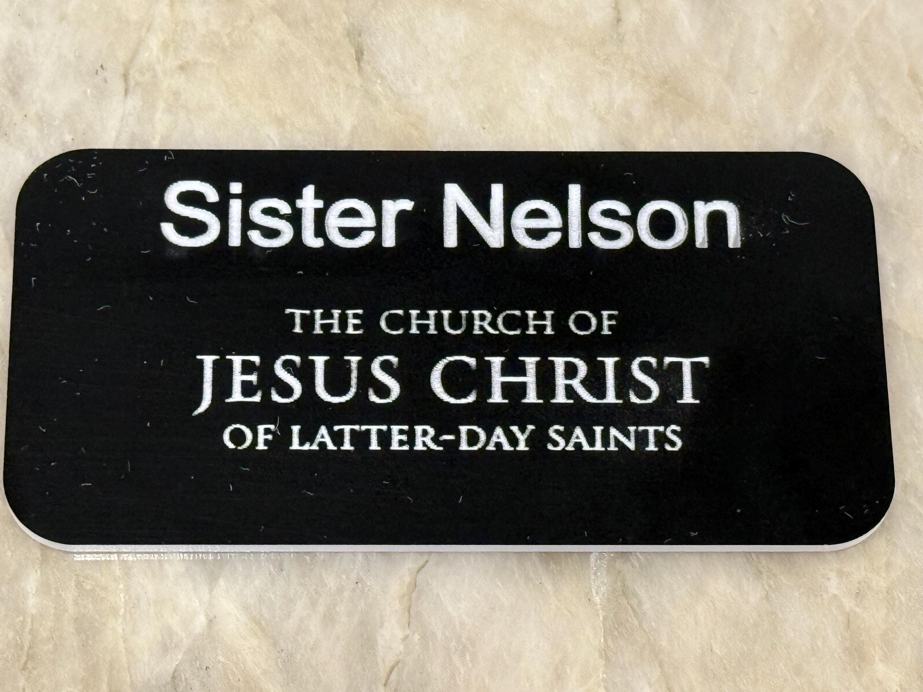 Mormon Missionary Badge [customizable] Magnetic Back - Etsy