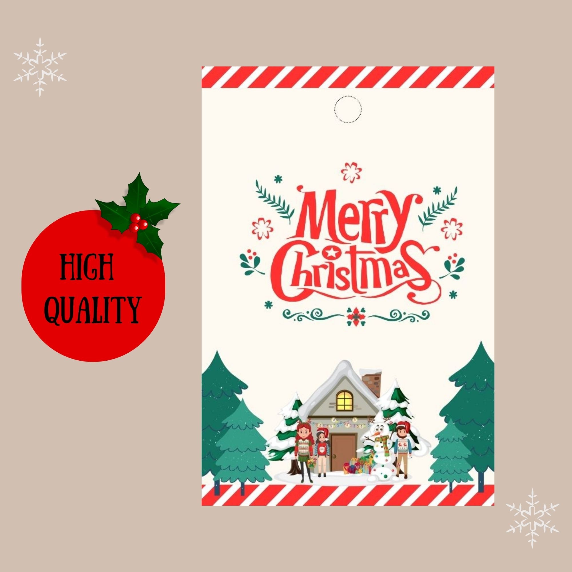 Printable Christmas Gift Tag Set/printable Christmas - Etsy