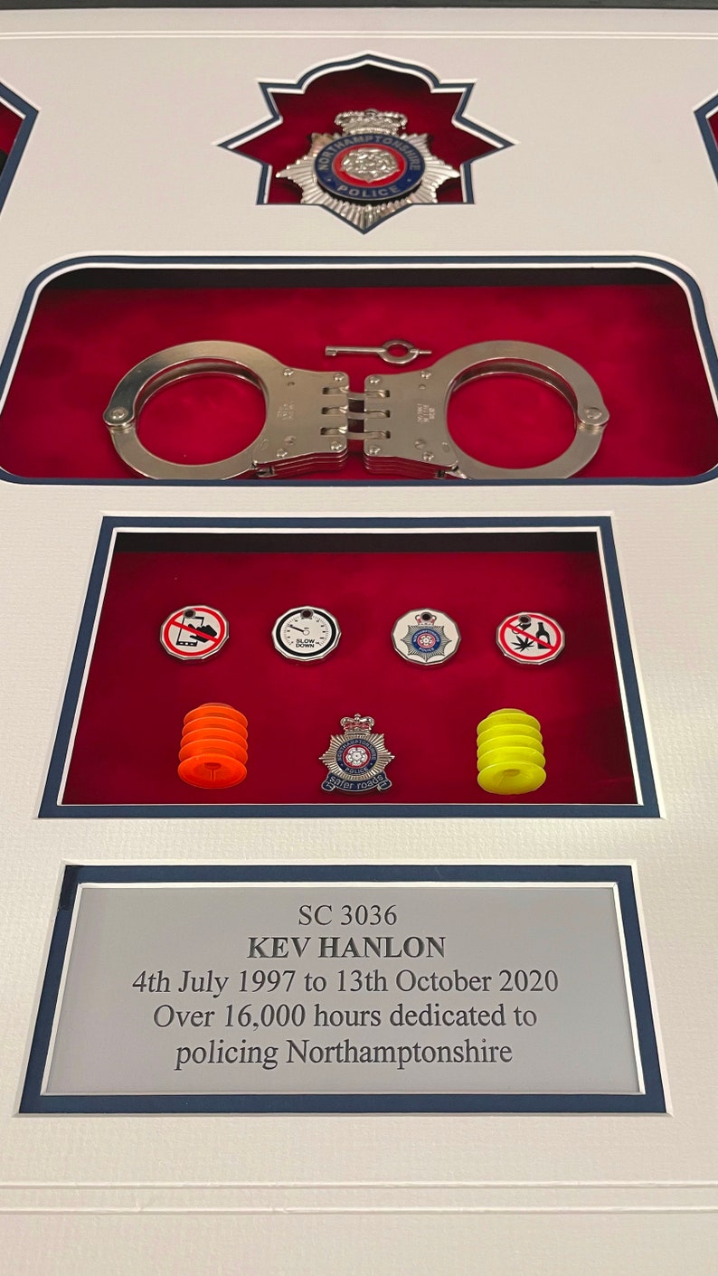 10 Piece Police Retirement Frame - Etsy UK