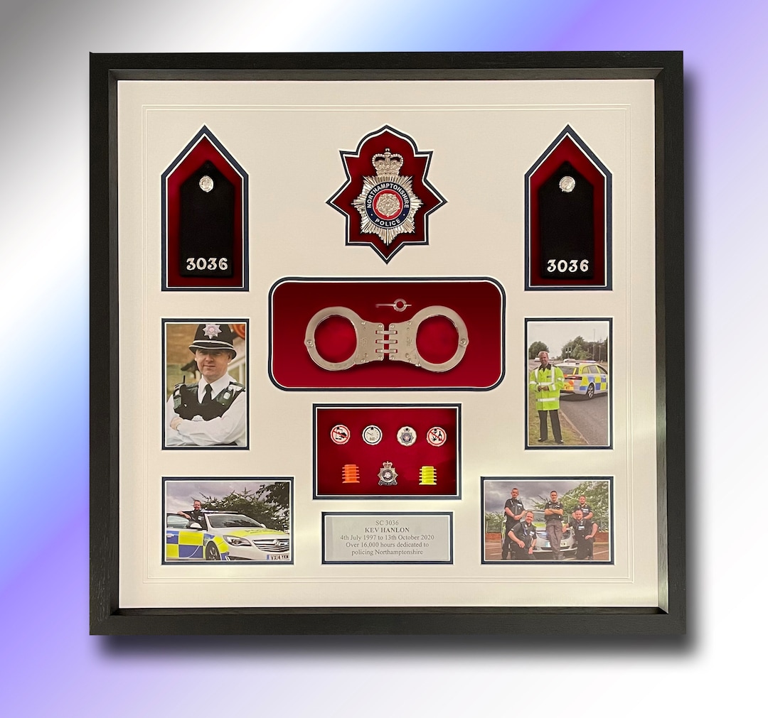 10 Piece Police Retirement Frame - Etsy UK