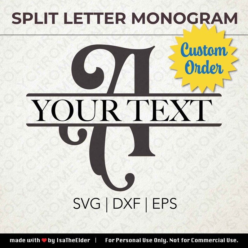 Split Letter - Etsy