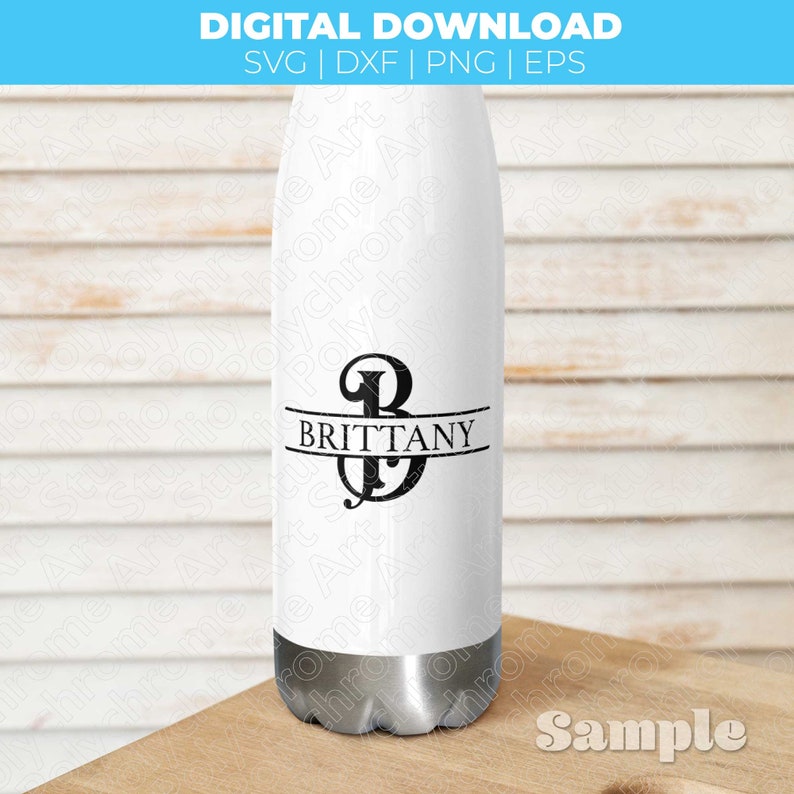 Commercial Use Split Letter Royal Monogram SVG, DXF, PNG Digital ...
