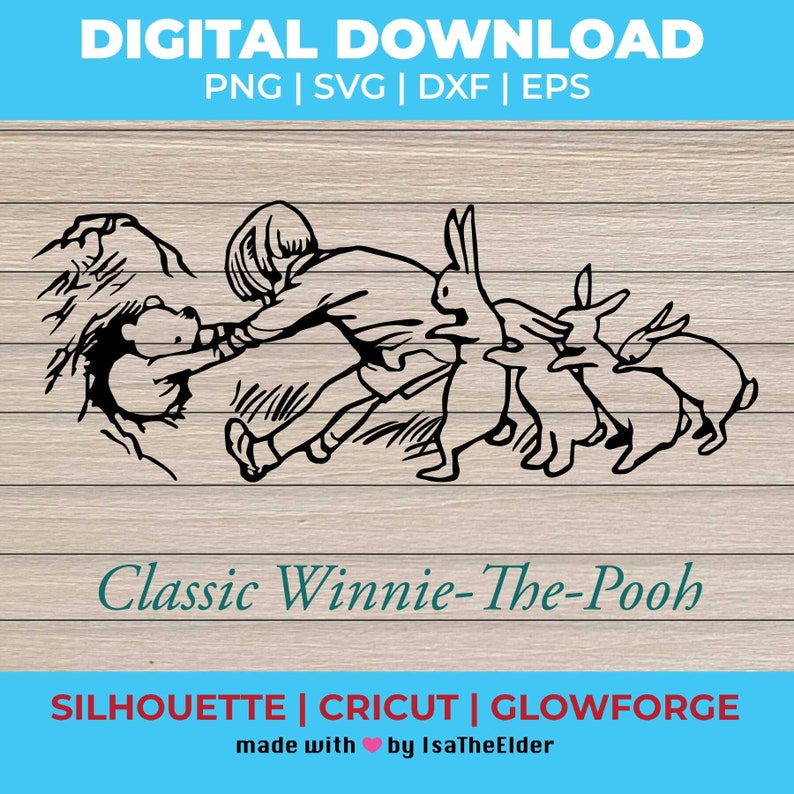 Winnie the Pooh Bundle SVG, DXF, PNG Digital Download. Cut Files for ...