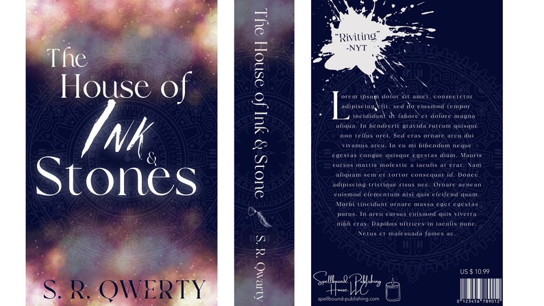 Custom Book Cover Design Set - Etsy