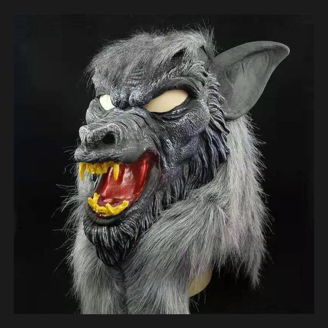 Halloween Wolf Mask Halloween Party Cosplay Costume Werewolf - Etsy