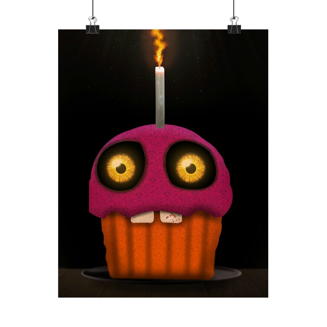 Fnaf Mr Cupcake Poster Etsy