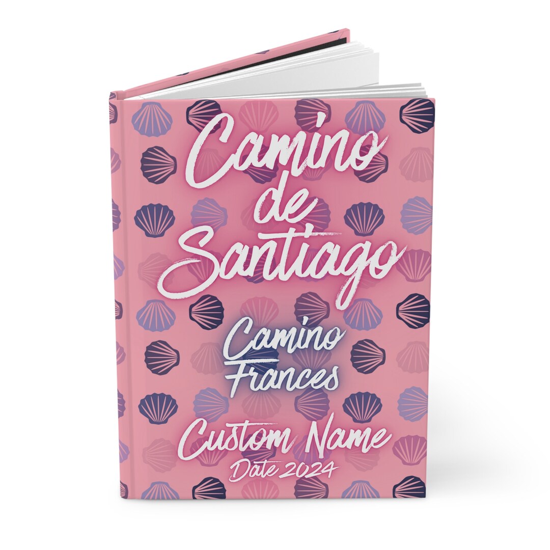 Personalized Hardcover Pink Journal, Buen Camino Notebook Gift for ...