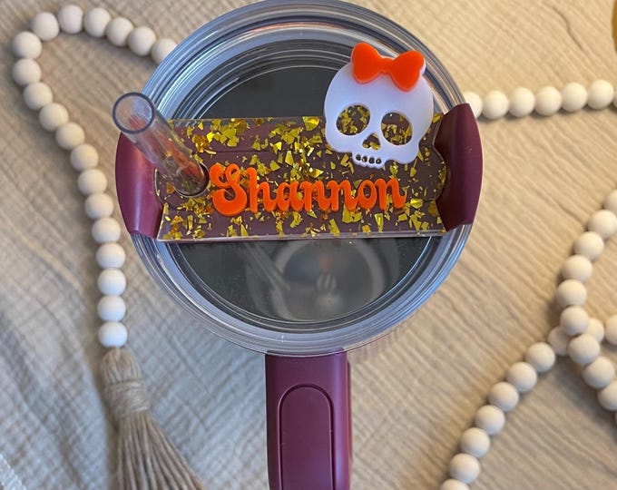 Stanley Cup Topper Halloween Ghost Stanley Topper Ghost Stanley Name ...