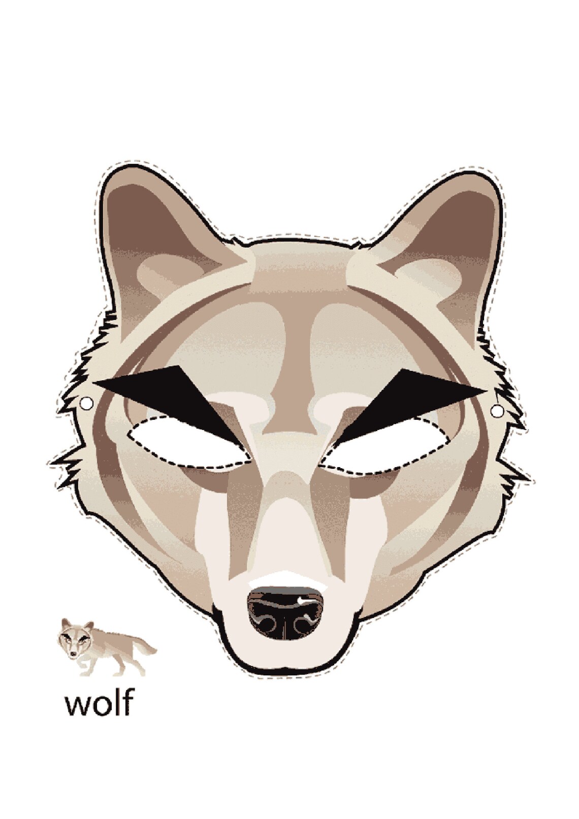 60x Printable Kids Mask Printable Mask Do It Yourself - Etsy UK