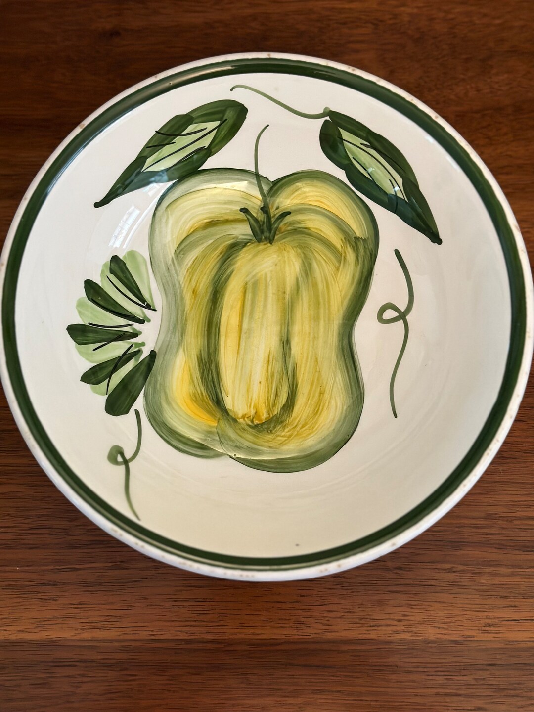 Zrike of Italy Hand Painted Bowl 8” Bell Pepper - Etsy
