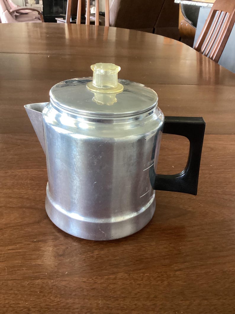 Comet 5 Cup Stove Top Percolator/mid Century Heavy Weight Aluminum ...