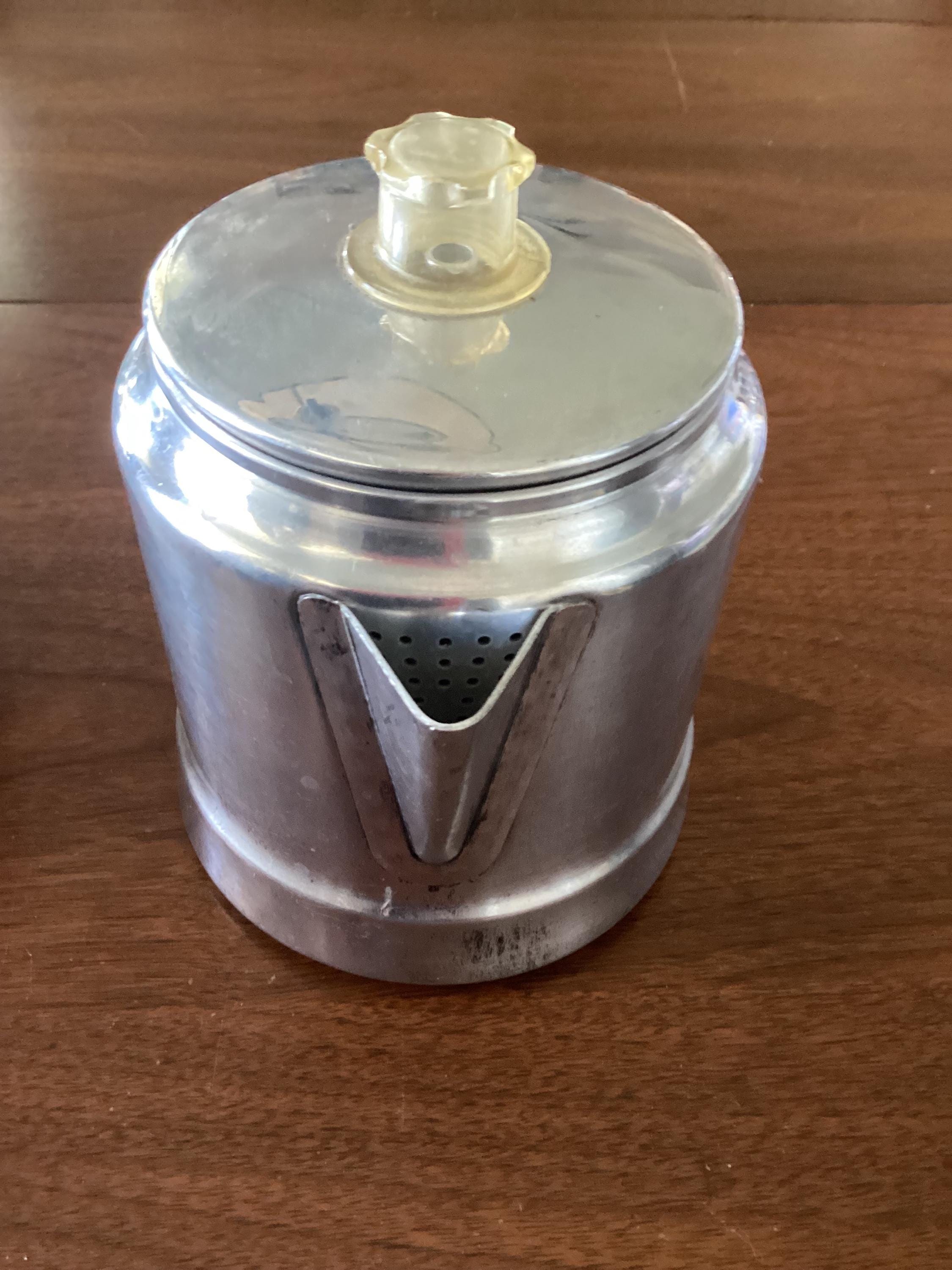 Comet 5 Cup Stove Top Percolator/mid Century Heavy Weight Aluminum ...