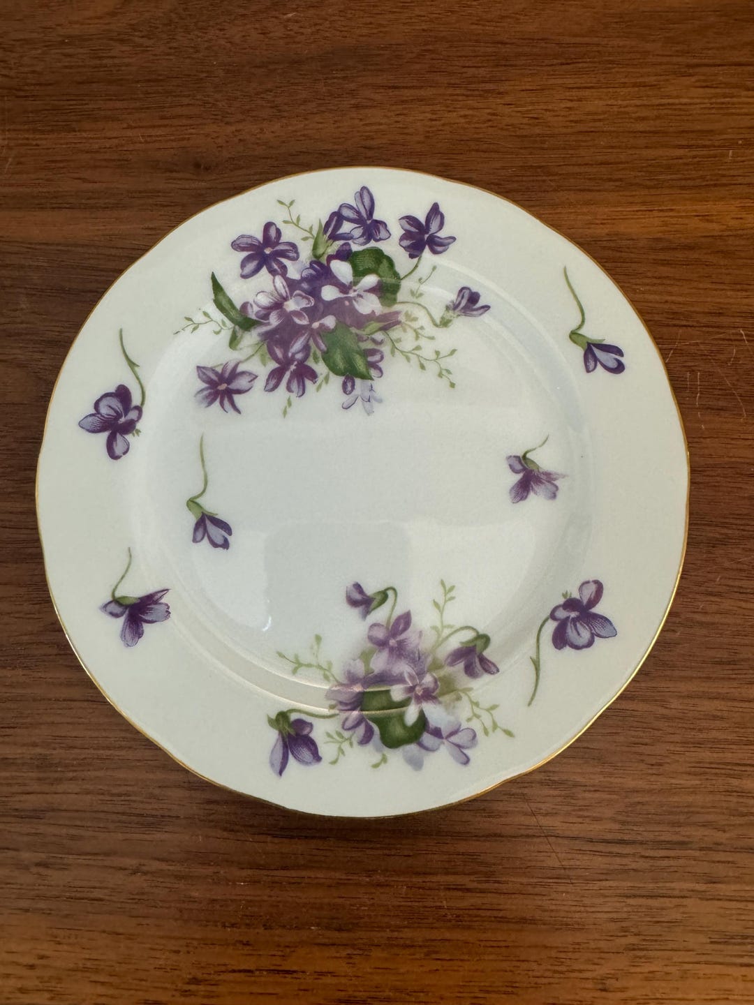 Rosetti Spring Violets Dinner Bread Plate 6” - Etsy