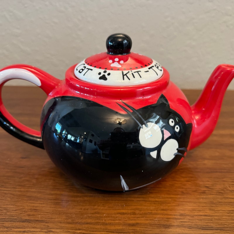 Cat Teapot - Etsy