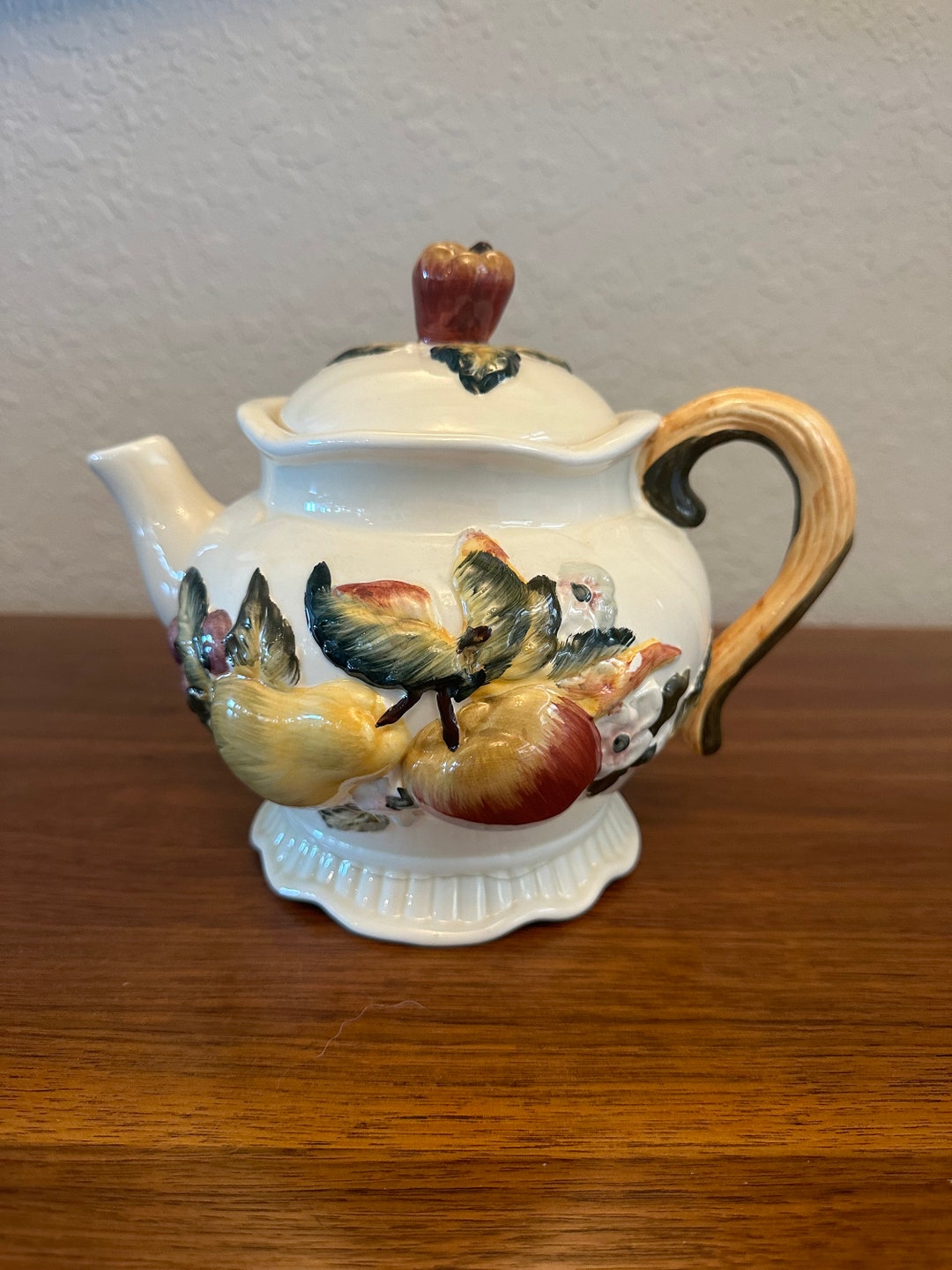 Bico China Ivory With Fruit Tea Pot - Etsy