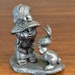 Michael Ricker Pewter Girl W/bunny Rabbit Figurine Handcrafted ...