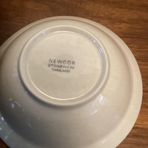 Newcor Stoneware Thailand OUR COUNTRY Pattern 9.5” Soup Bowl 1986 - Etsy
