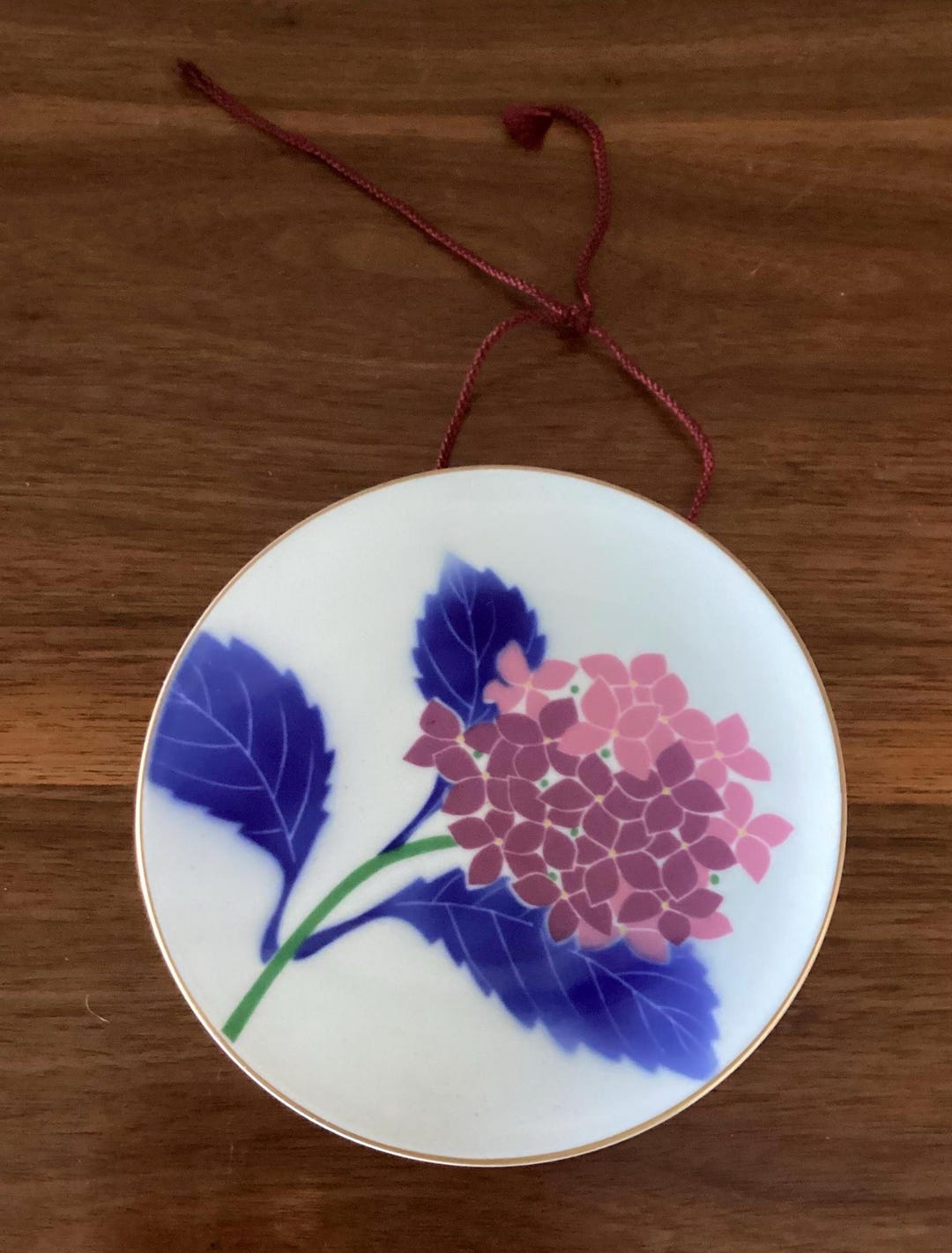 FUKAGAWA Superb Porcelain Wall Hanging Plate With Flower Pattern - Etsy