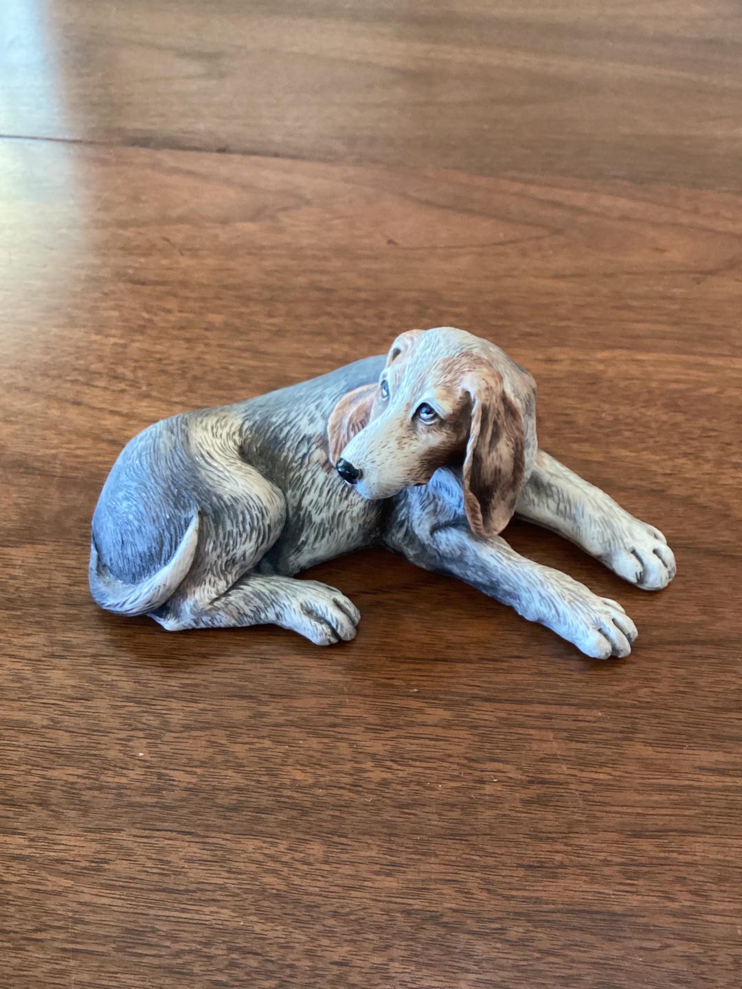 NIGRI Concrete Bloodhound Dog Statue Figurine Hand Carved Made in Italy ...