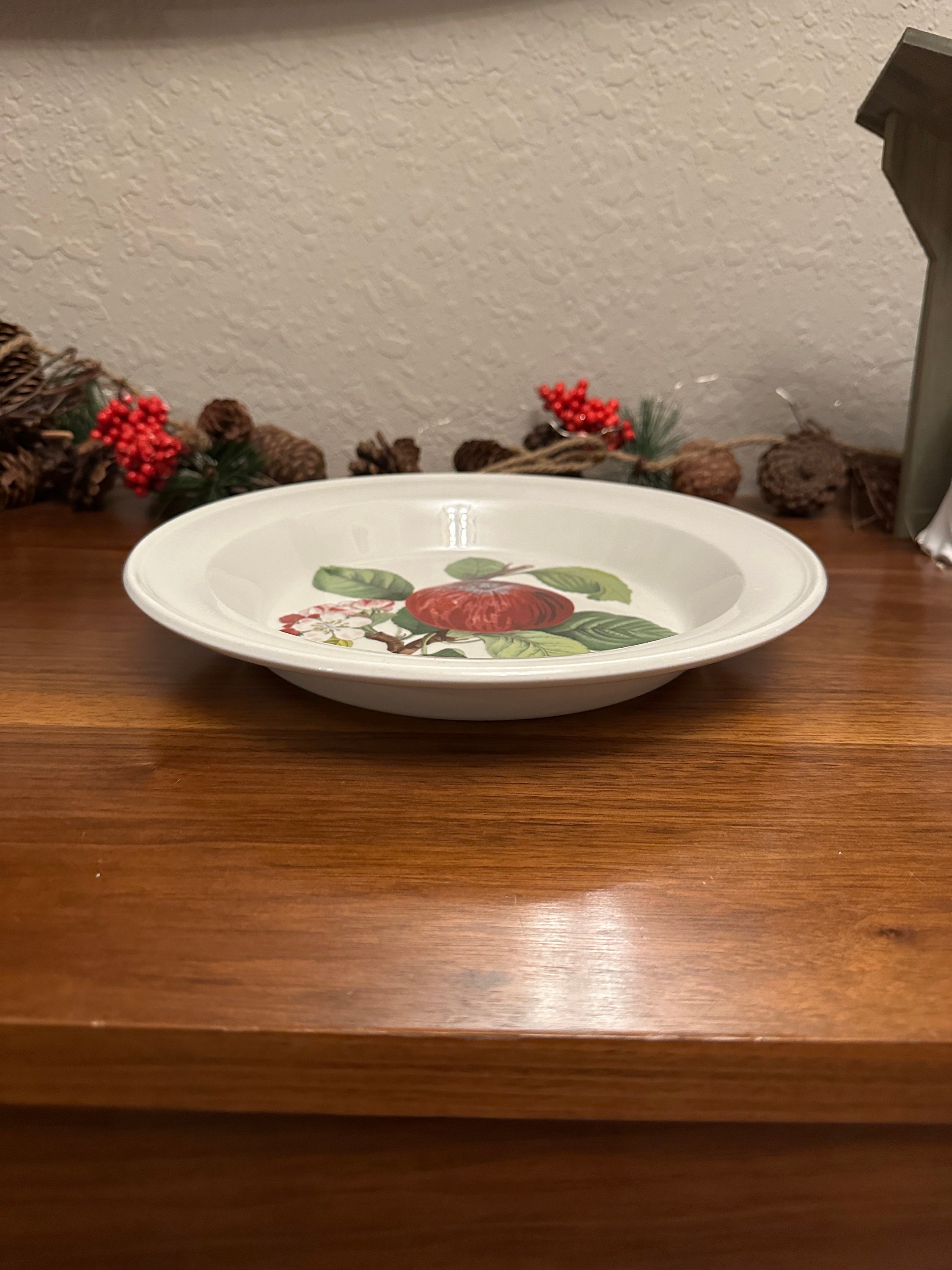 Portmeirion Pomona the Hoary Morning Apple Dish 10 - Etsy