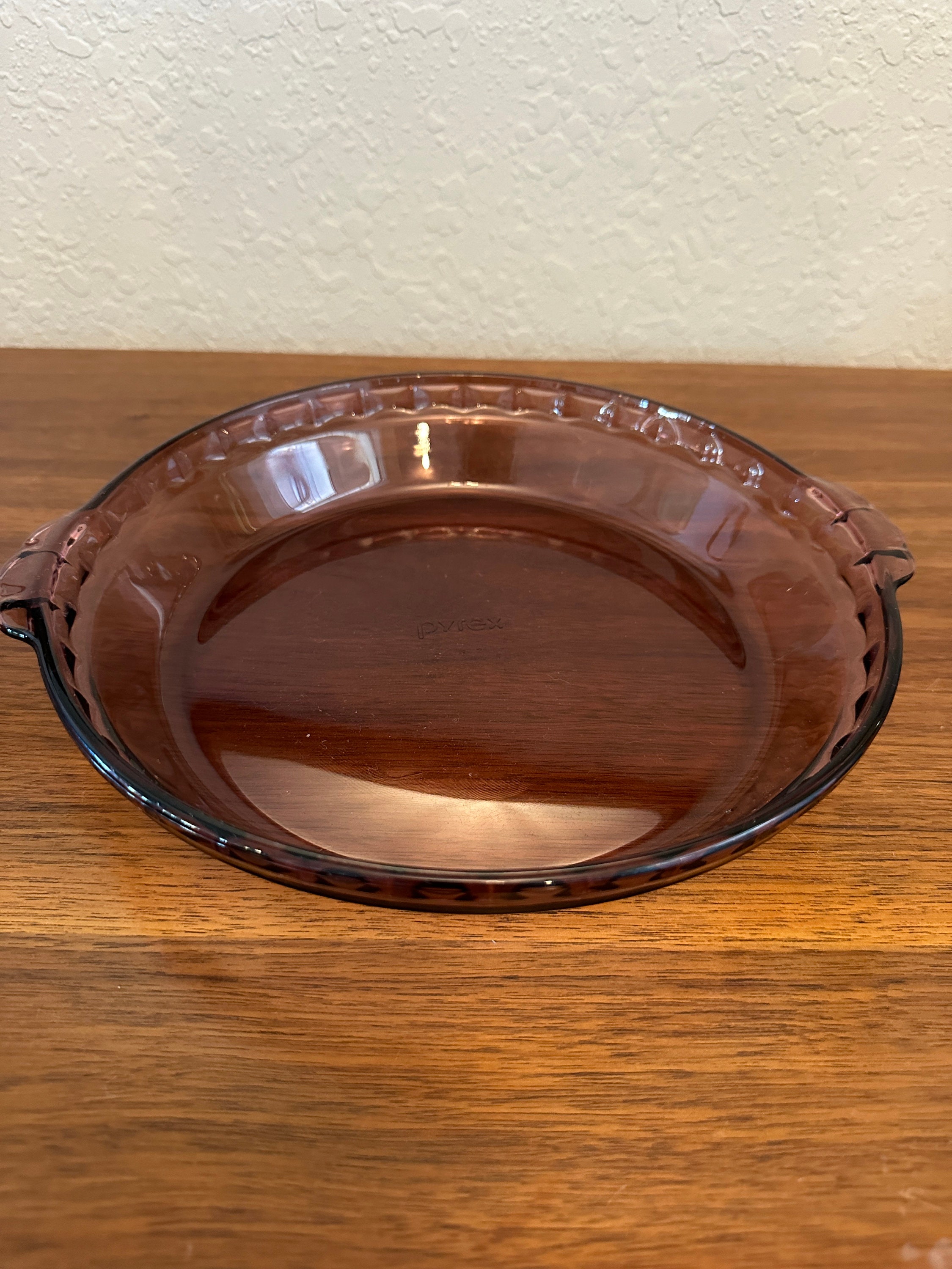 Pyrex Originals Cranberry Glass Fluted Pie Pan 10" - Etsy