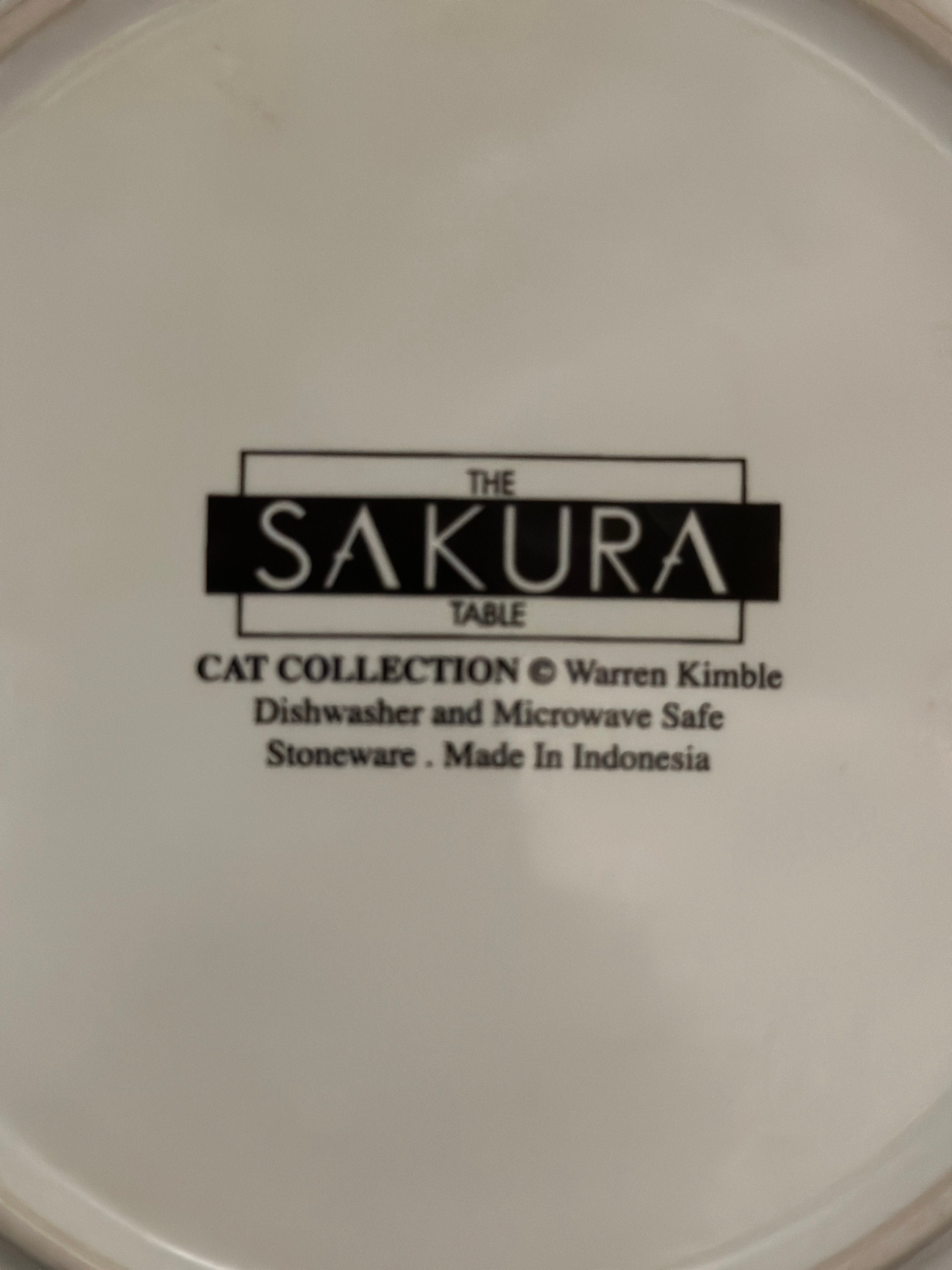 Sakura Warren Kimble Cat Collection Dessert Plate Tan Cat 8 - Etsy