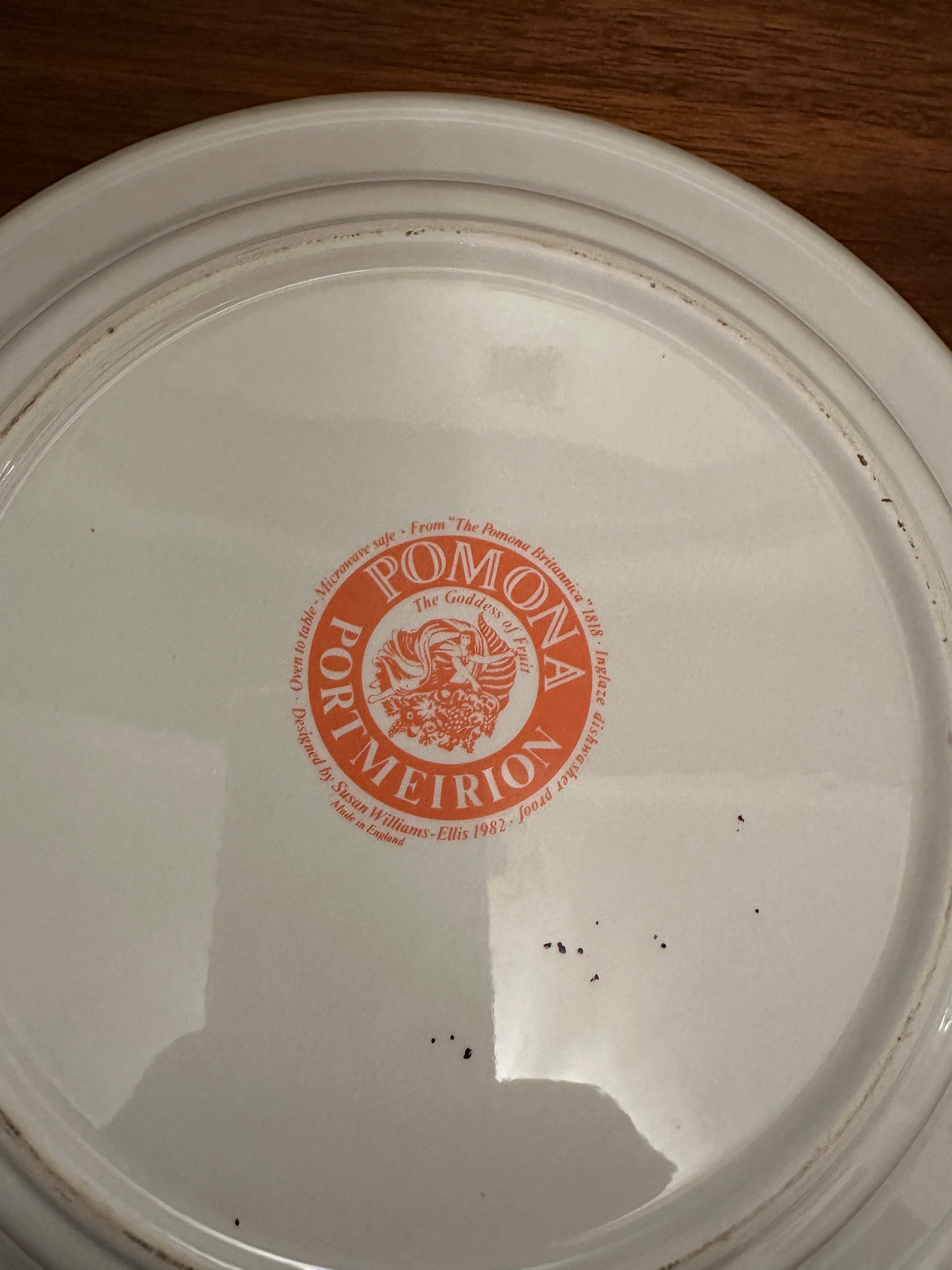 Portmeirion Pomona the Hoary Morning Apple Dish 10 - Etsy