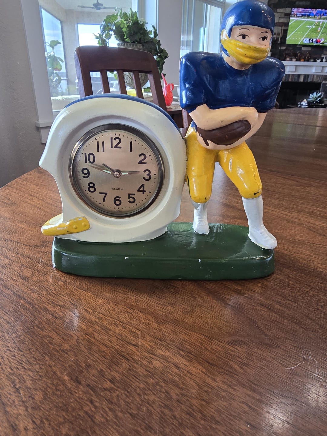 Vintage 1978 Football Player Clock Sears Roebuck Made in Japan - Etsy