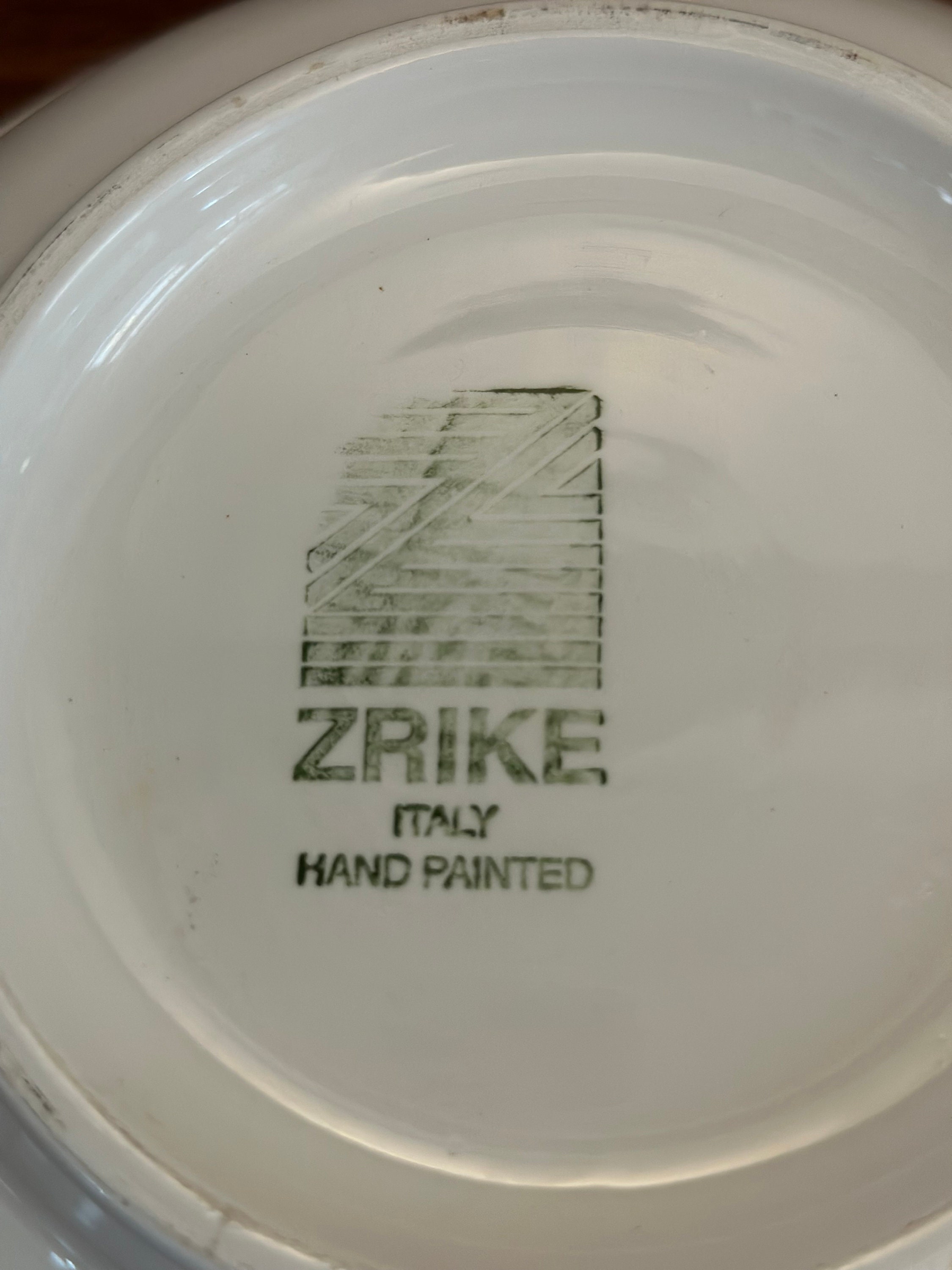 Zrike of Italy Hand Painted Bowl 8 Onion - Etsy