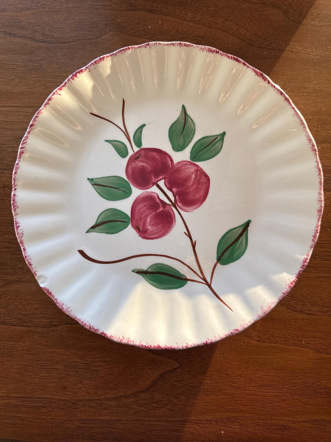 Blue Ridge Hand Painted Underglaze Crab Apples Dinner Plate 9.25 - Etsy